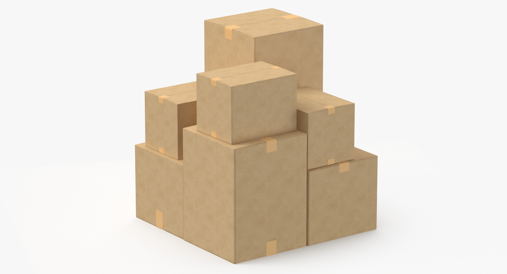 3D Moving Box Pile Clean And Dirty Model - TurboSquid 2117839
