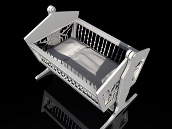 3d cradle victorian model