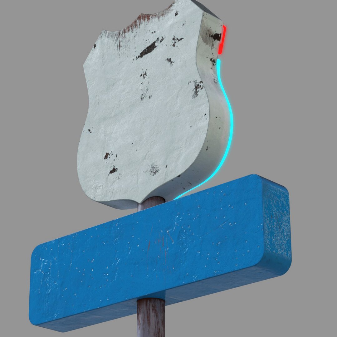 3D route 66 street model - TurboSquid 1220321