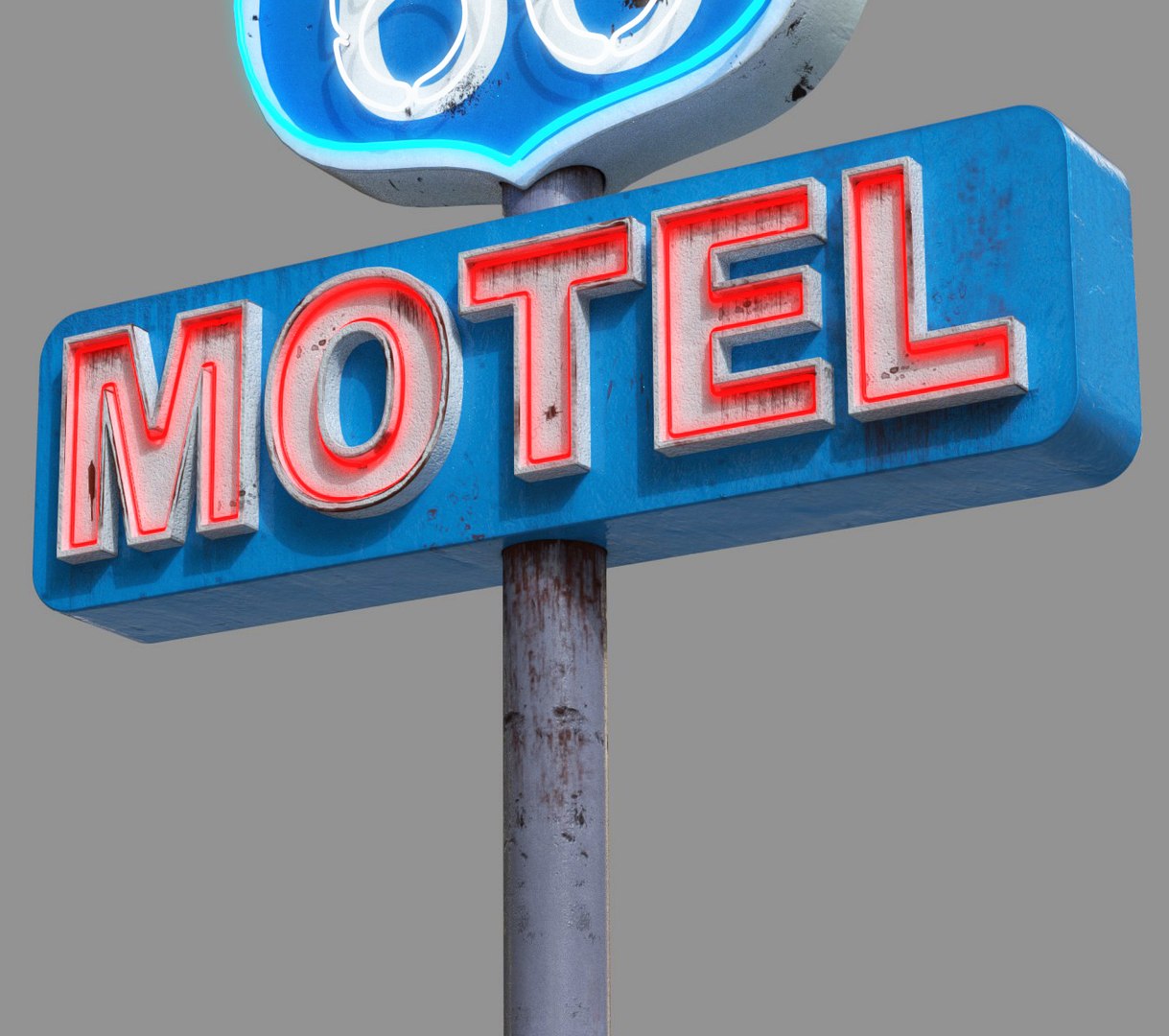 3D route 66 street model - TurboSquid 1220321