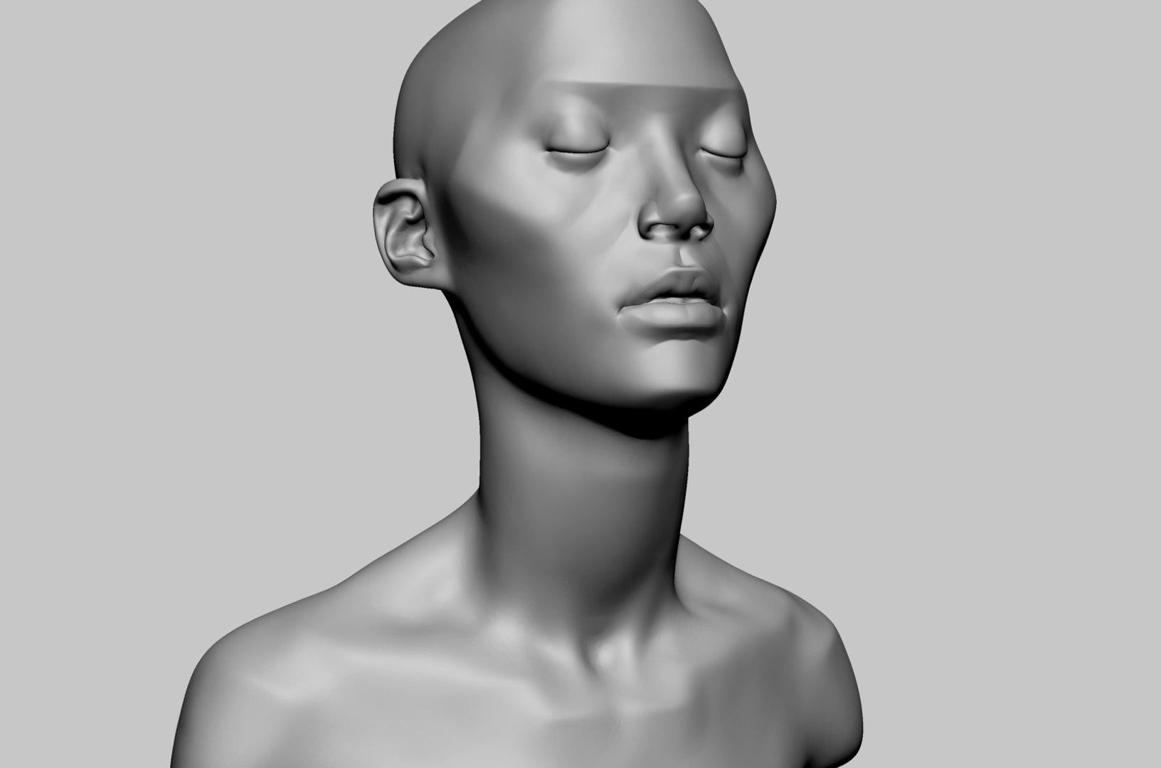 Stylized Female Head Anatomy 3D - TurboSquid 1560429