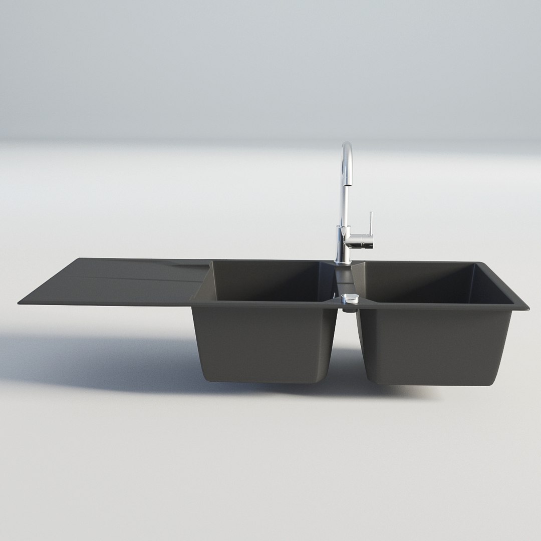 3D Kitchen Sink Double Model - TurboSquid 1565191