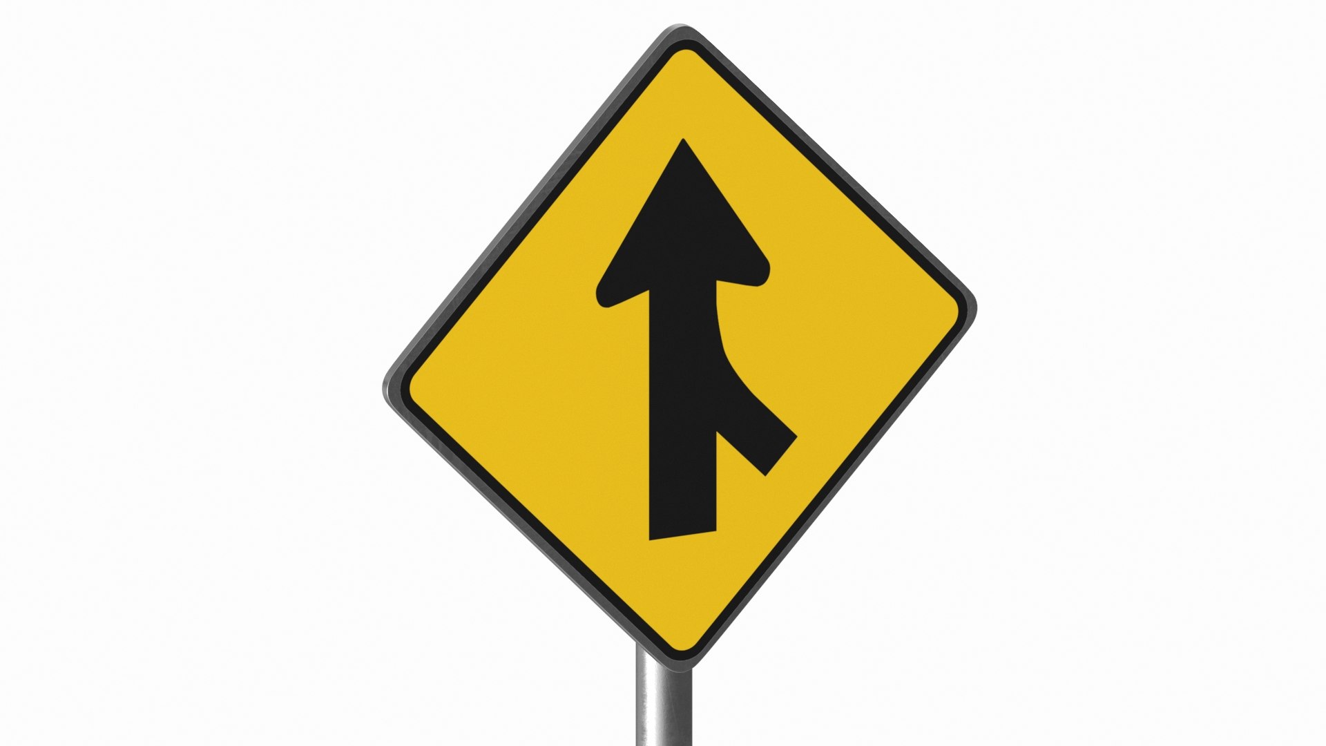 3D Road Sign Merge Model - TurboSquid 2211831