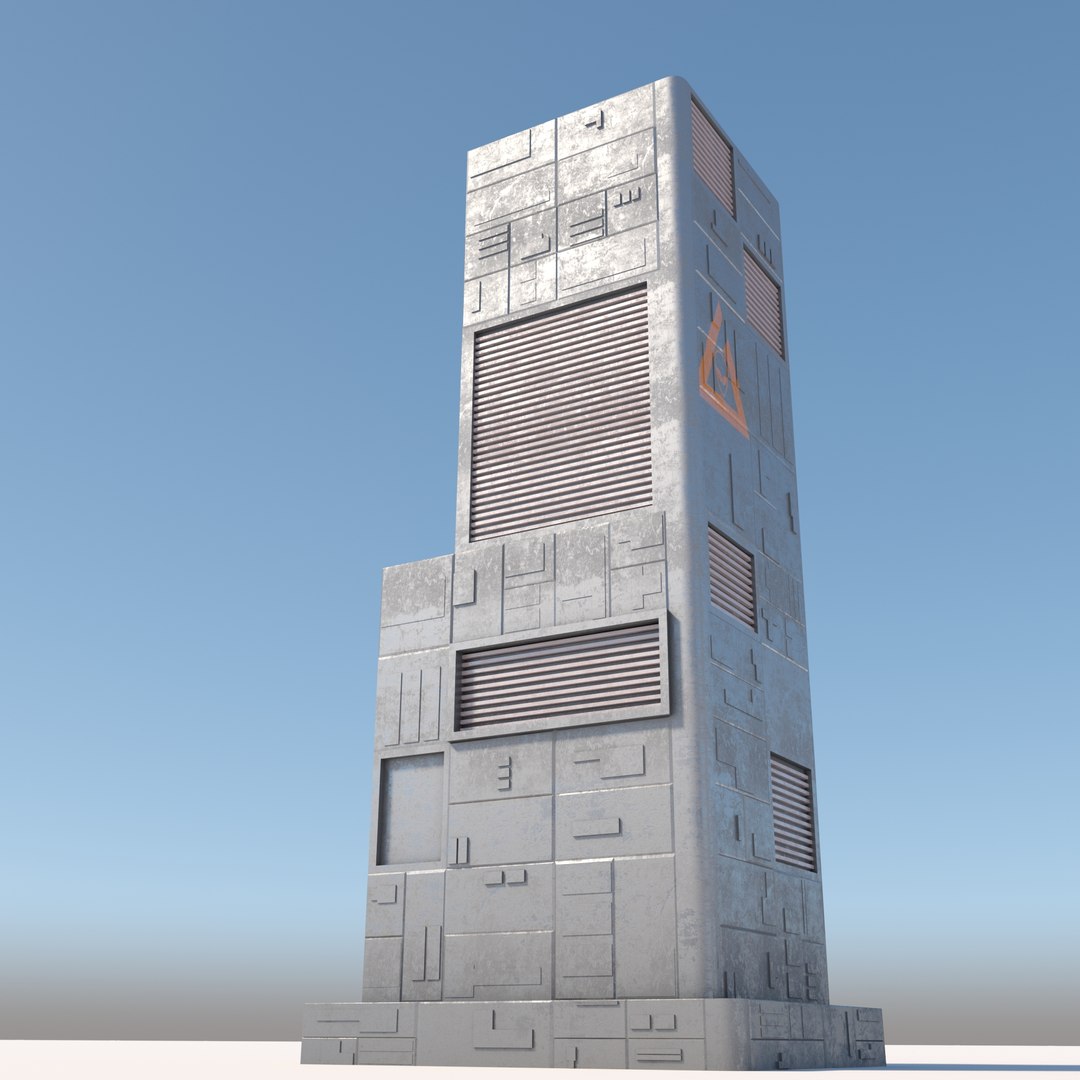 3D Model Sci-fi Buildings And Structures - TurboSquid 1913053