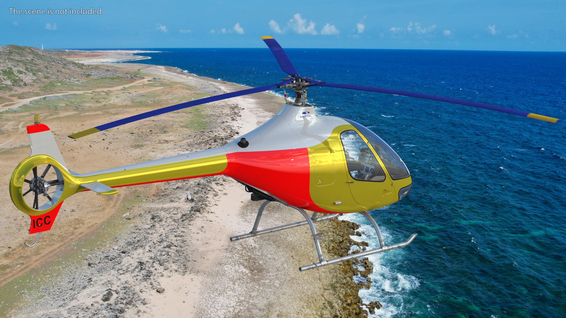 Max Light Helicopter Generic Rigged