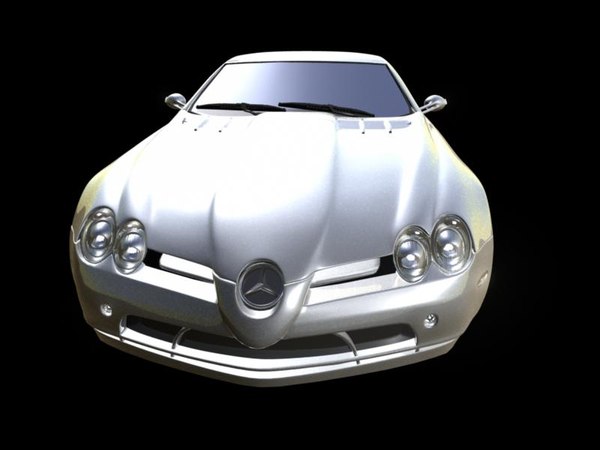 3d mercedes benz slr mclaren model