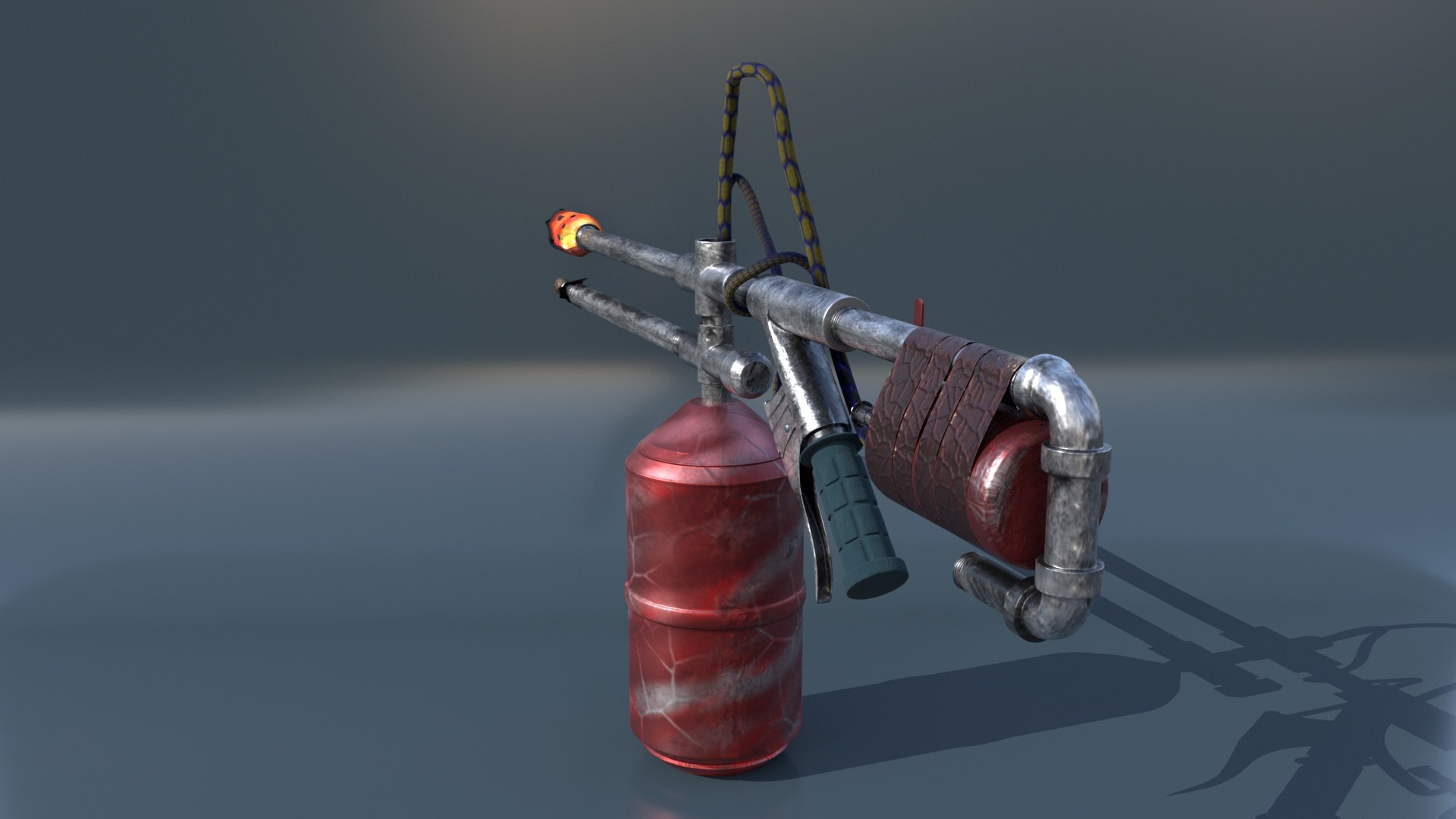 Flamethrower Gun 3D Model 3D - TurboSquid 2013410