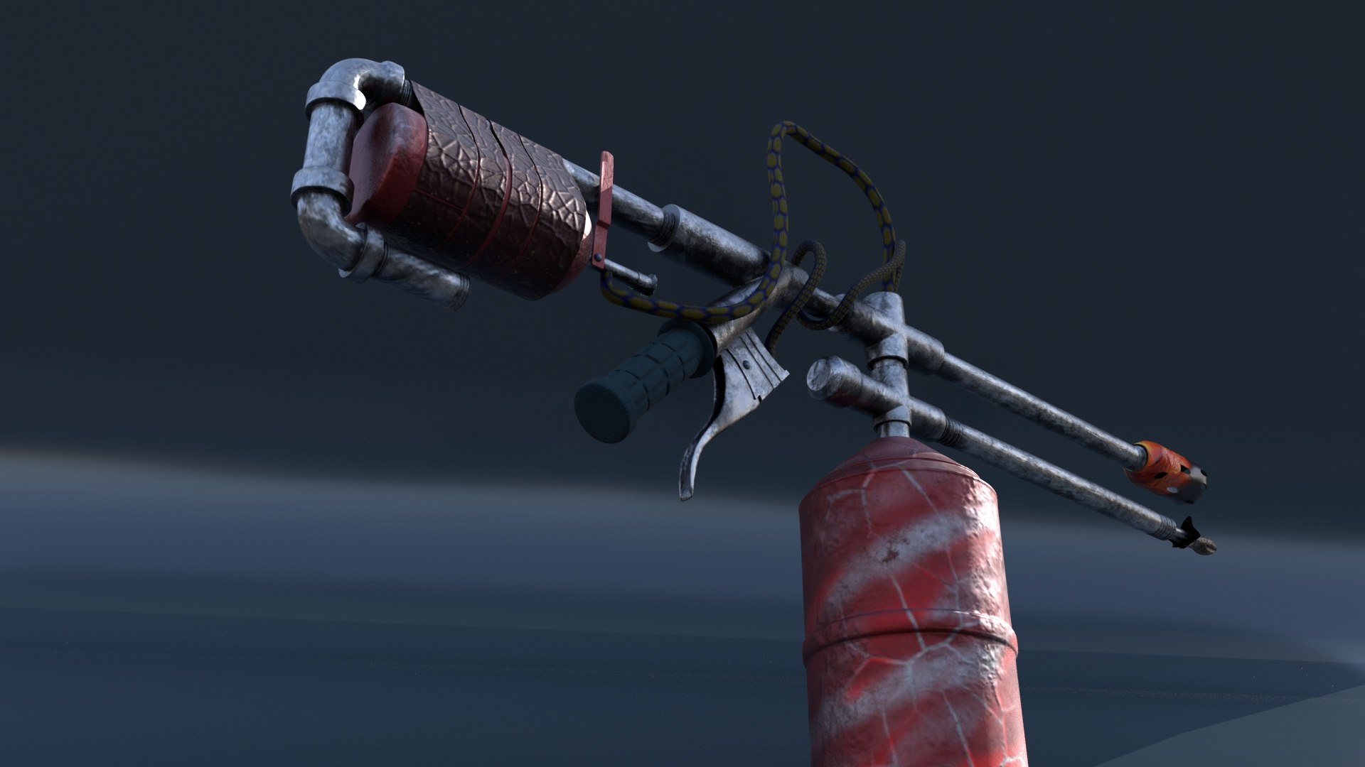 Flamethrower Gun 3D Model 3D - TurboSquid 2013410