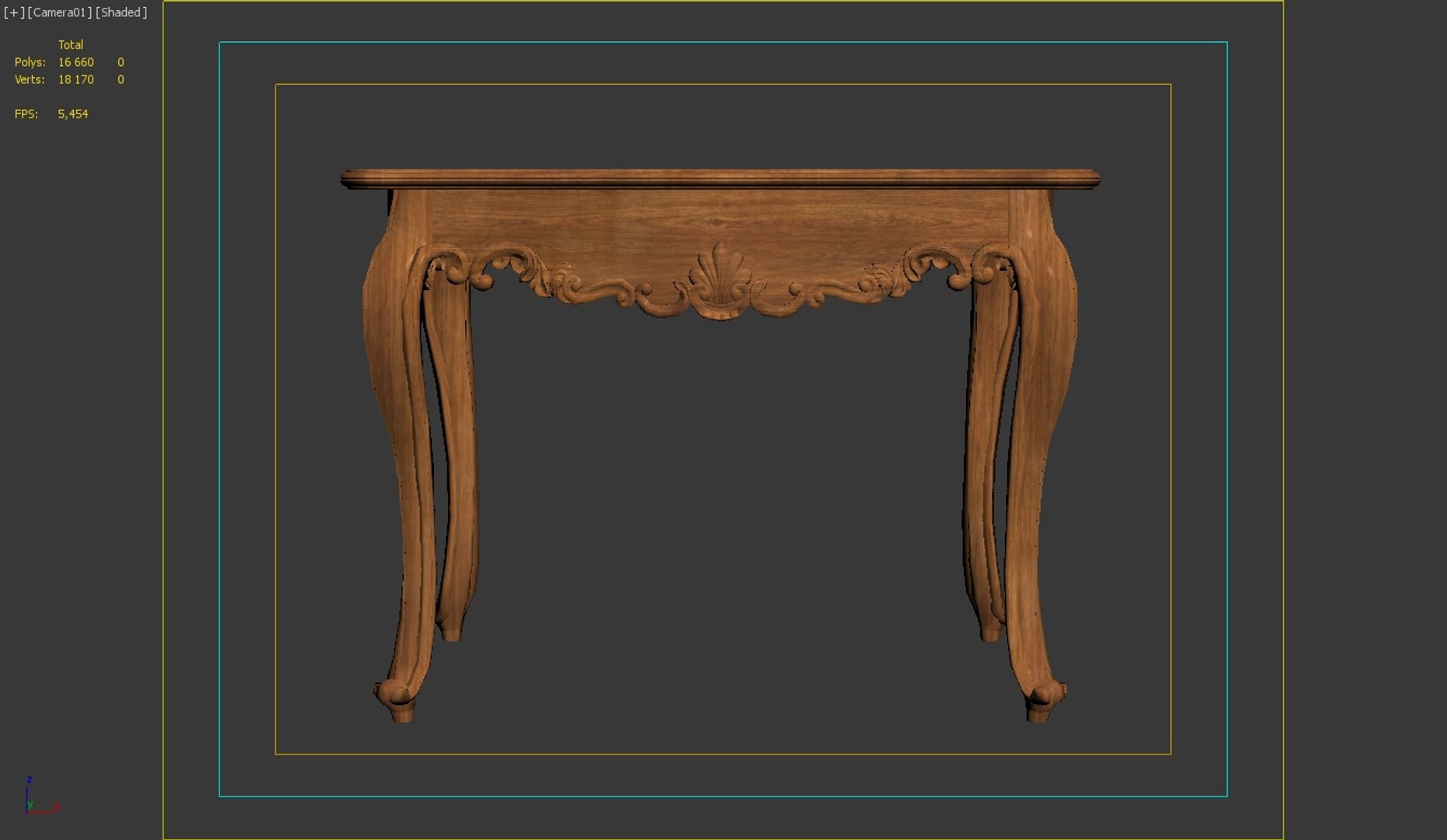 3d carved table