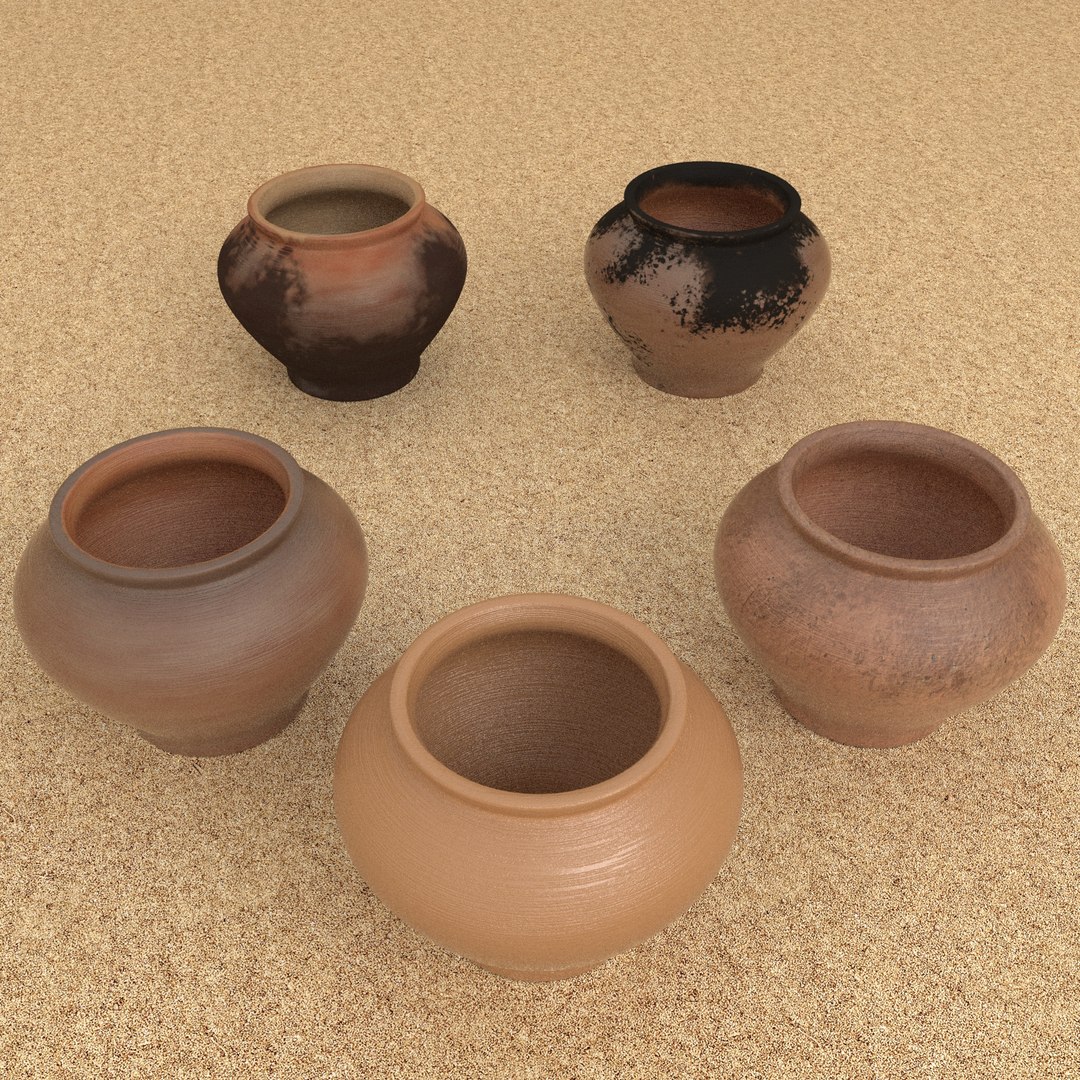 Clay Pot 3D Model - TurboSquid 1262210