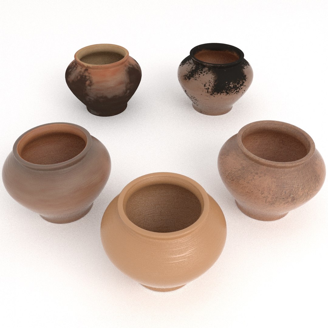 Clay Pot 3D Model - TurboSquid 1262210