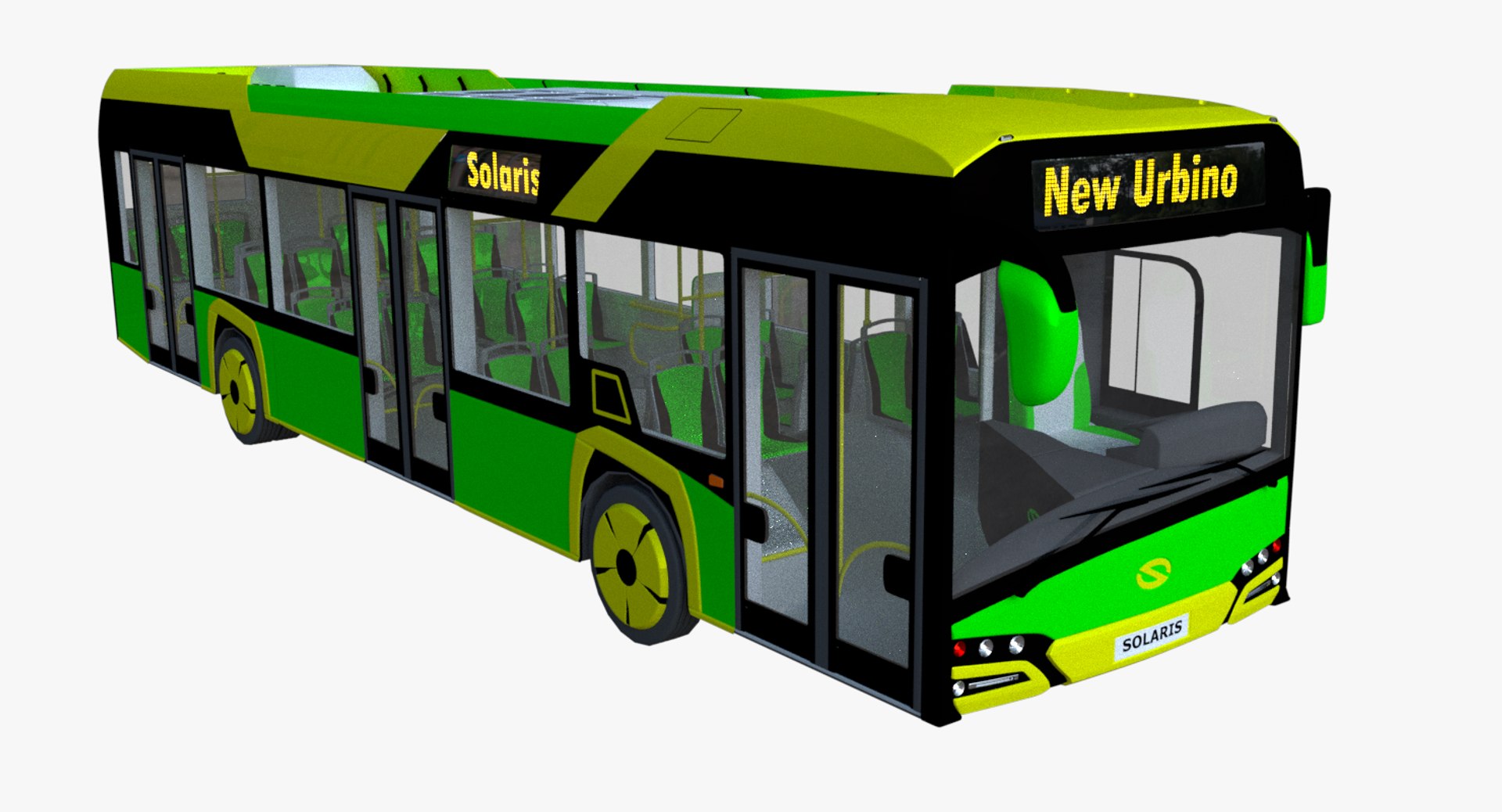 Solaris Urbino Bus 3D Model - TurboSquid 1161767