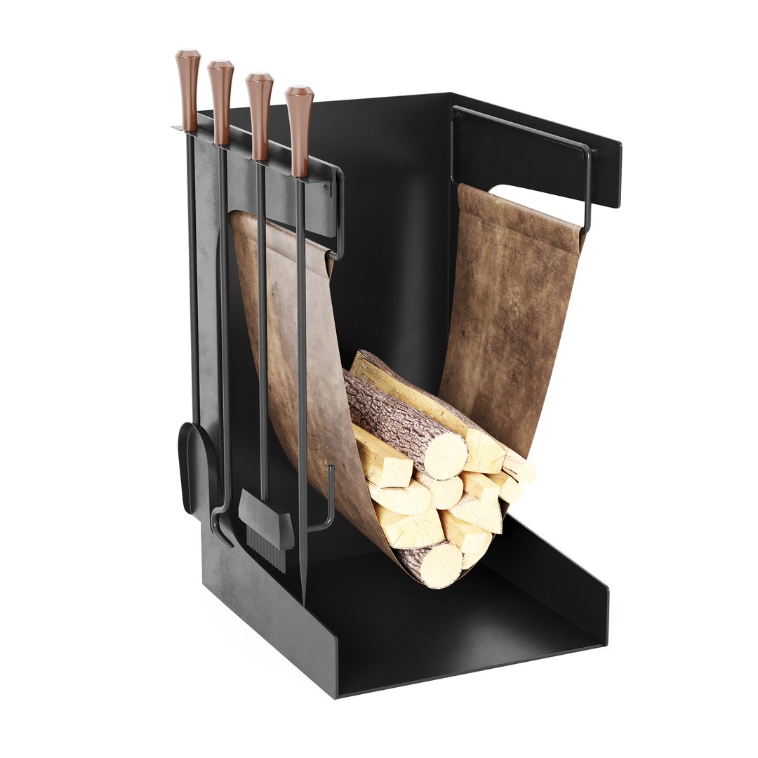Fireplace Accessories Set 3D - TurboSquid 2005040