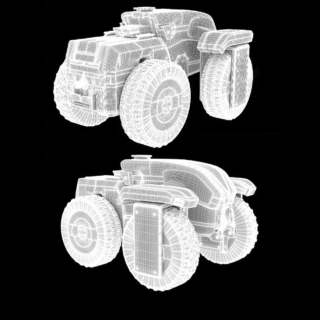 Modular tractor 3D - TurboSquid 1535701
