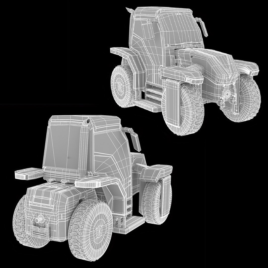 Modular tractor 3D - TurboSquid 1535701