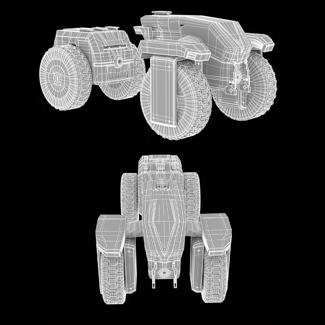 Modular tractor 3D - TurboSquid 1535701