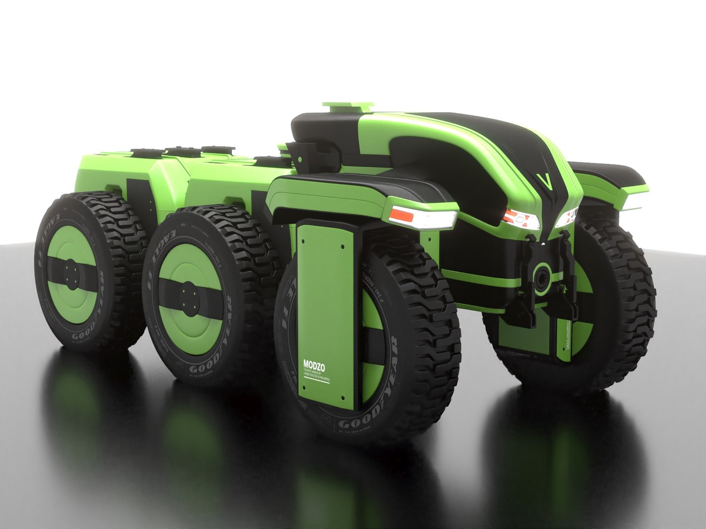 Modular tractor 3D - TurboSquid 1535701