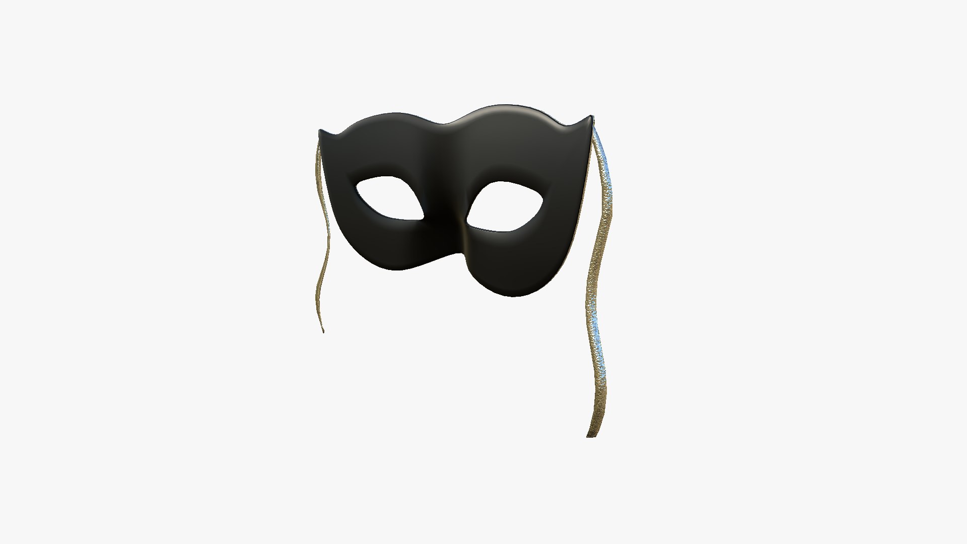 Carnival Mask C01 Black Silver - Costume Character Design 3D model ...