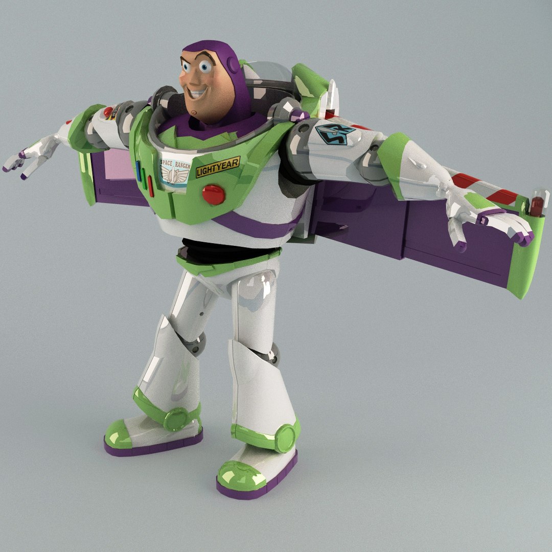 buzz lightyear static 3d model