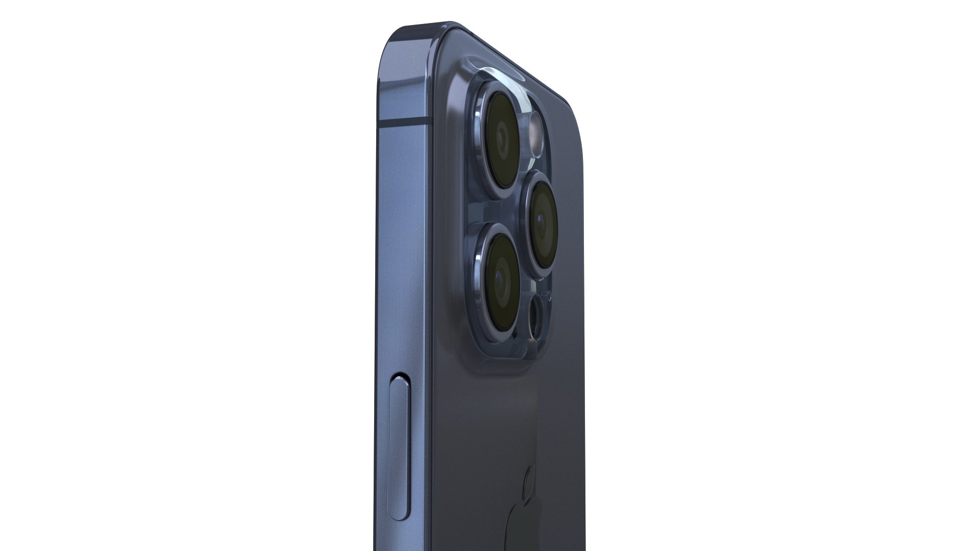 Apple iPhone 15 Pro Blue Titanium 3D model - TurboSquid 2141158