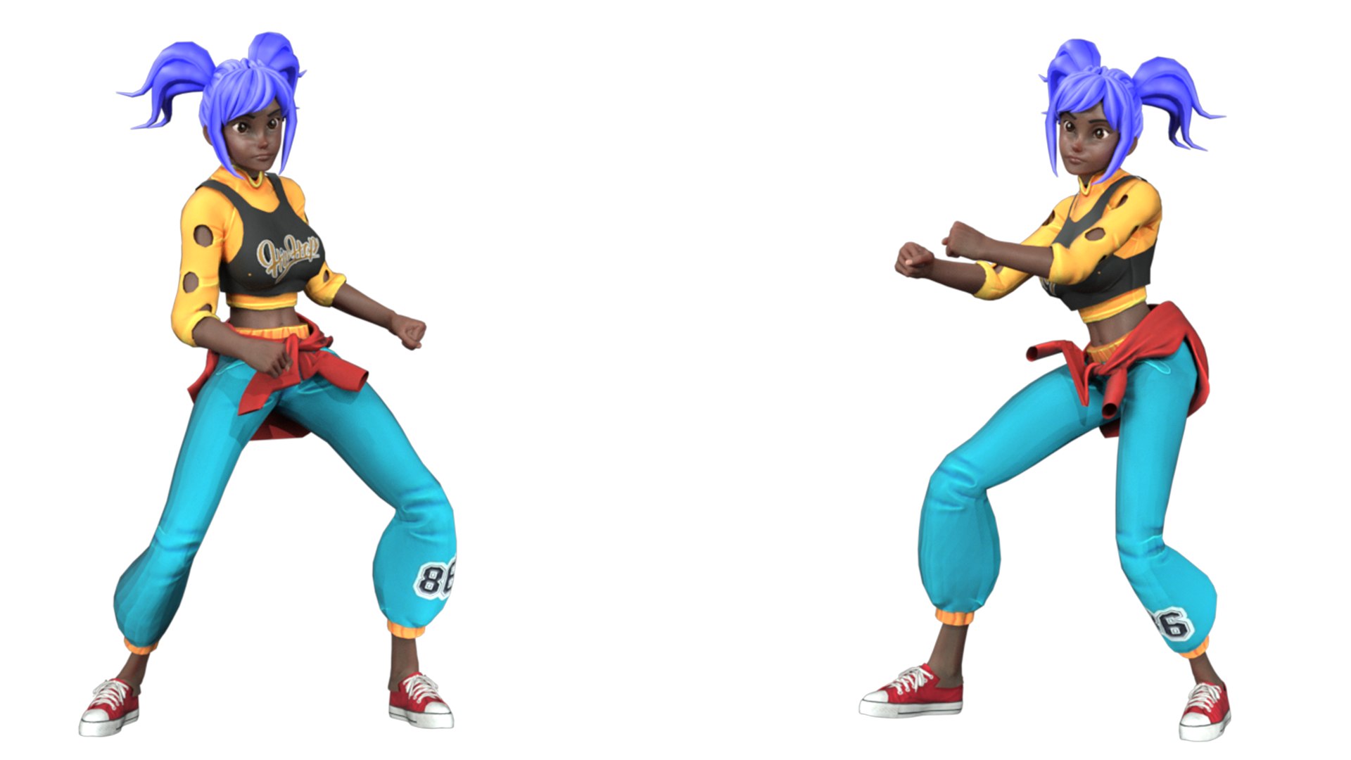 3D Cartoon Rigged Cute Dancer Girl-Sina Character 3D Model - TurboSquid ...