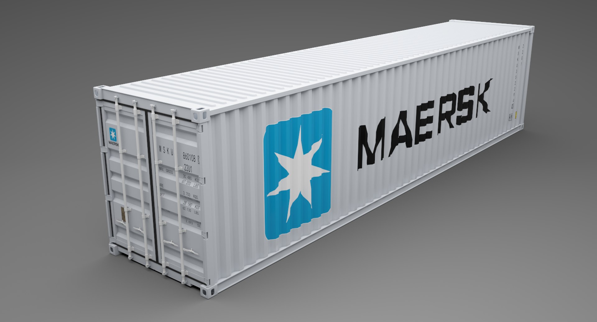 Maersk Shipping Container 3d Max
