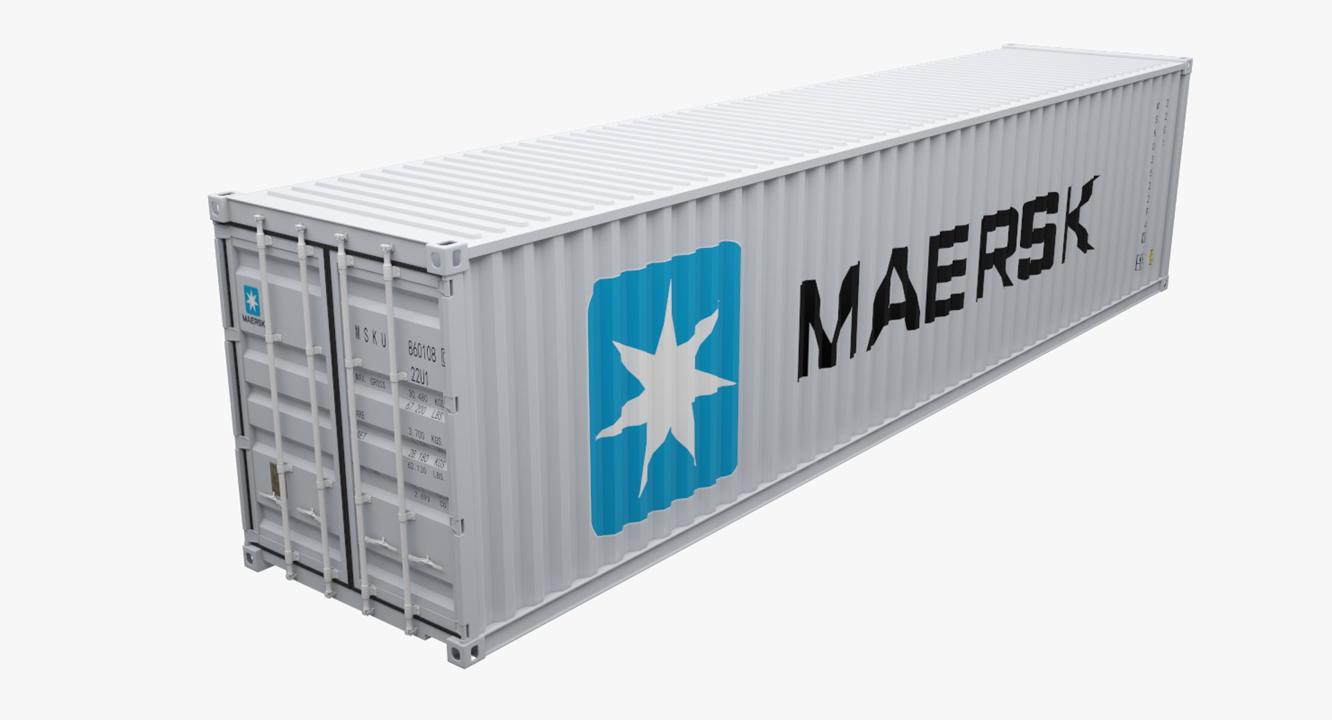 Maersk Shipping Container 3d Max