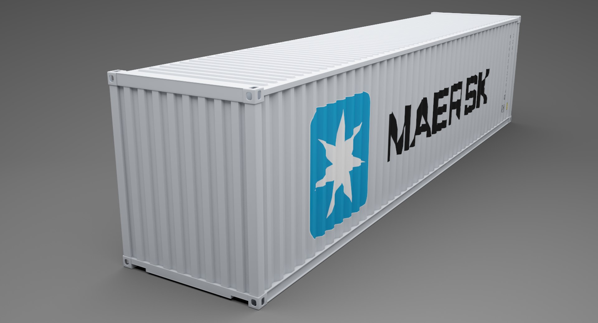 Maersk Shipping Container 3d Max