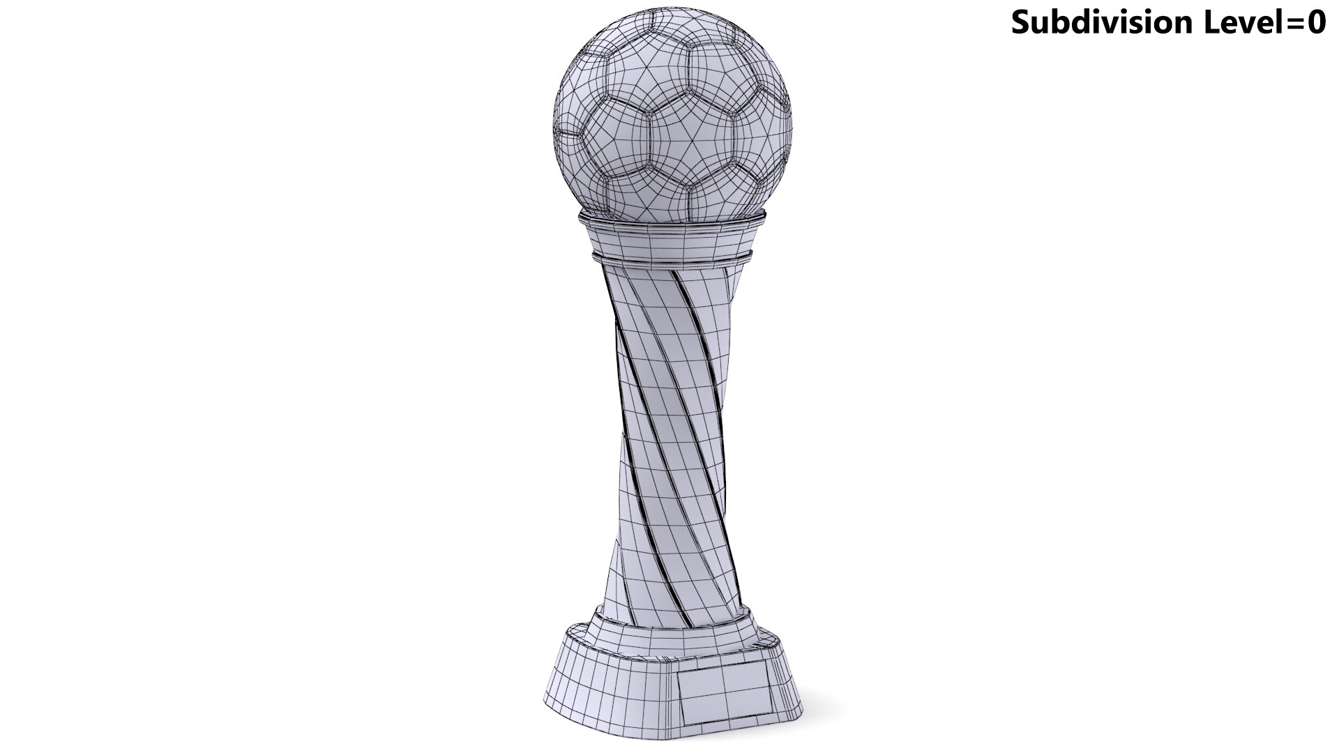 3D Soccer Trophy 02 - TurboSquid 2107388
