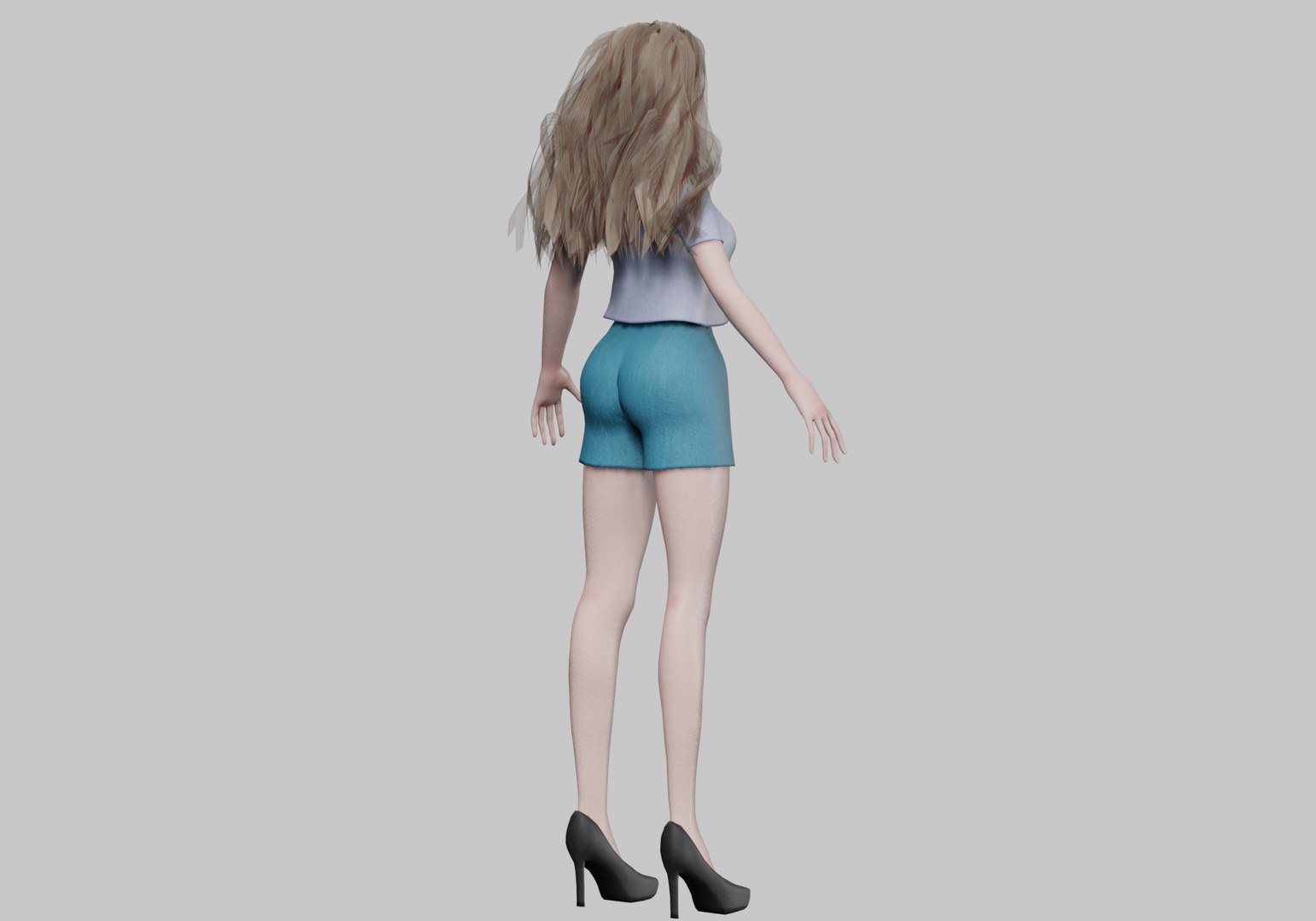 3D Pretty Anime Girl V31352 - TurboSquid 2272404
