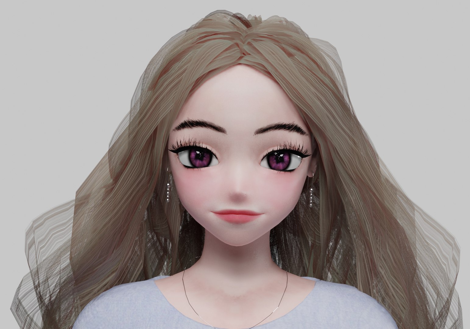 3D Pretty Anime Girl V31352 - TurboSquid 2272404