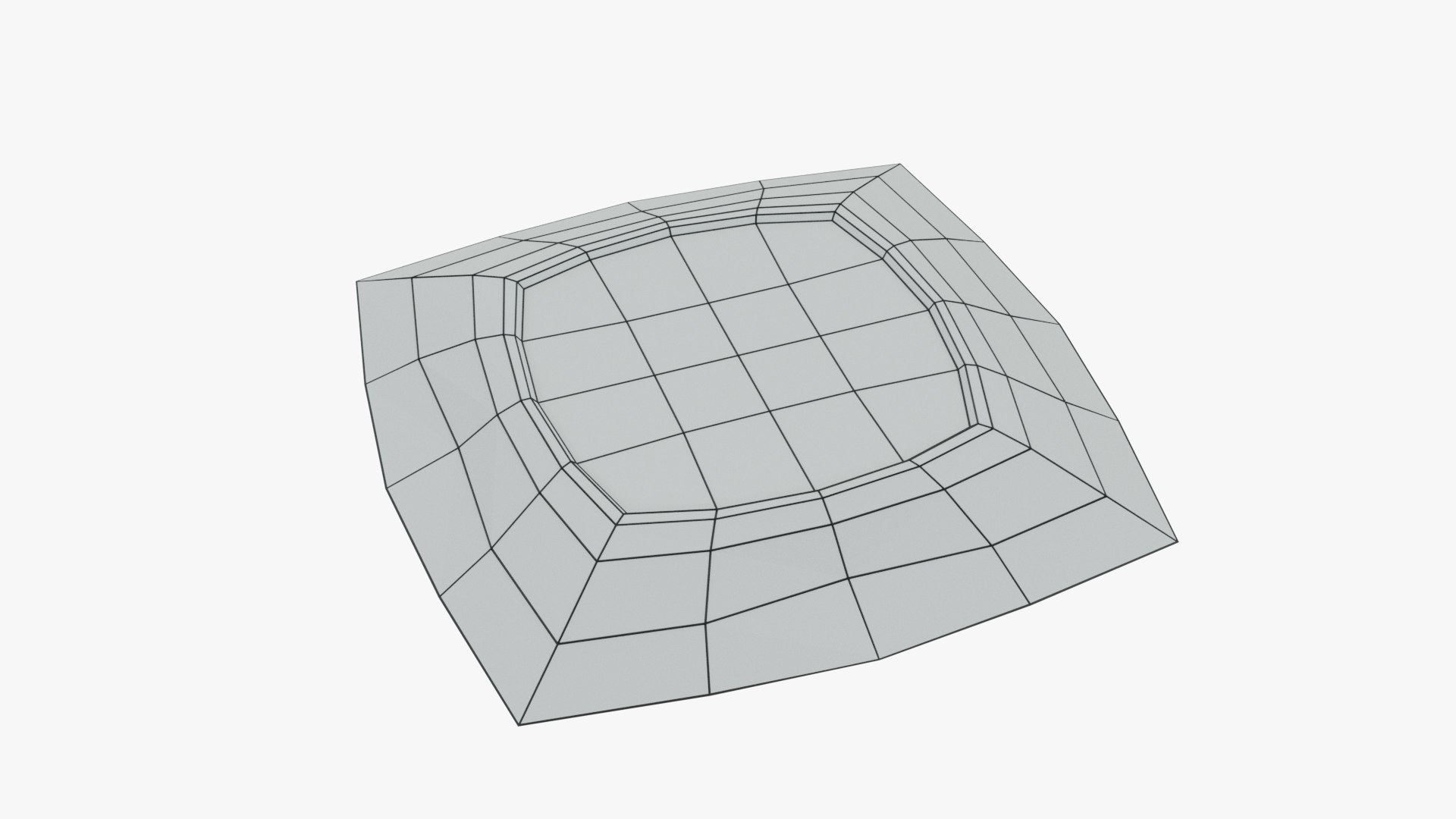 3D Square Porcelain Plate - TurboSquid 1904149