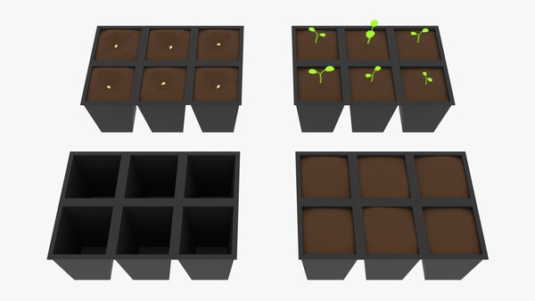 3D model seed starter trays - TurboSquid 1545468