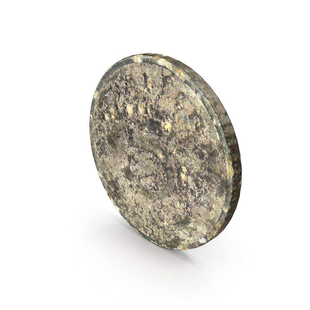 3D Model Old Coin 02 - TurboSquid 2312527