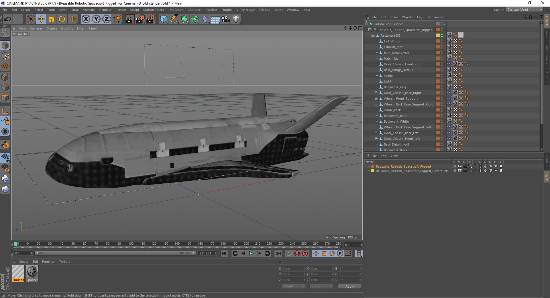 Reusable Robotic Spacecraft Rigged For Cinema 4D 3D Model - TurboSquid ...