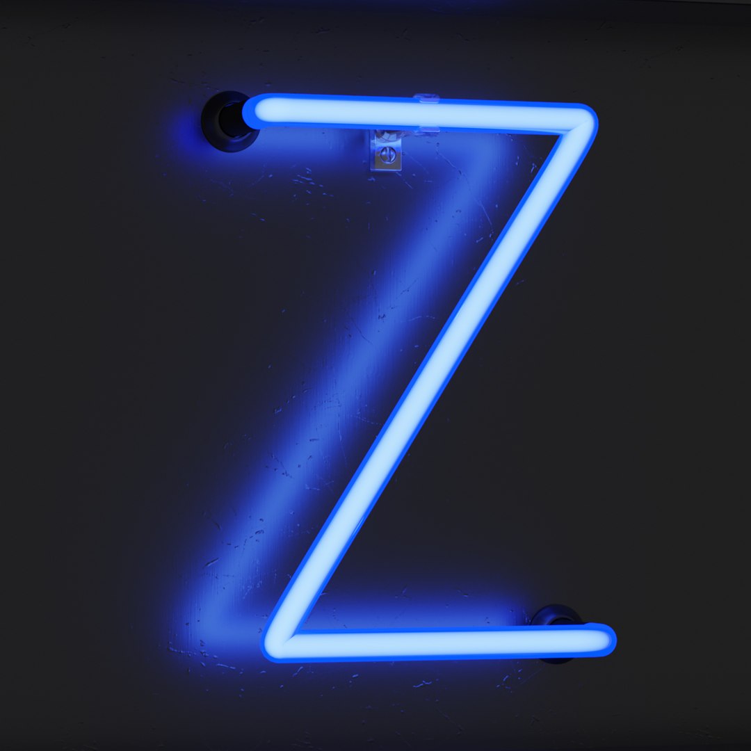 3D Neon Z - TurboSquid 1918287