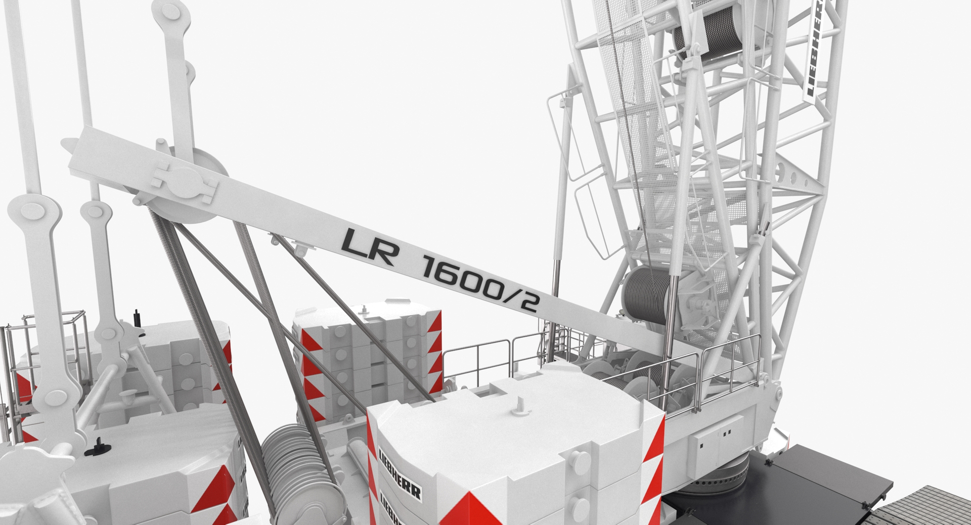Liebherr lr 1600-2 crawler crane 3D - TurboSquid 1700760
