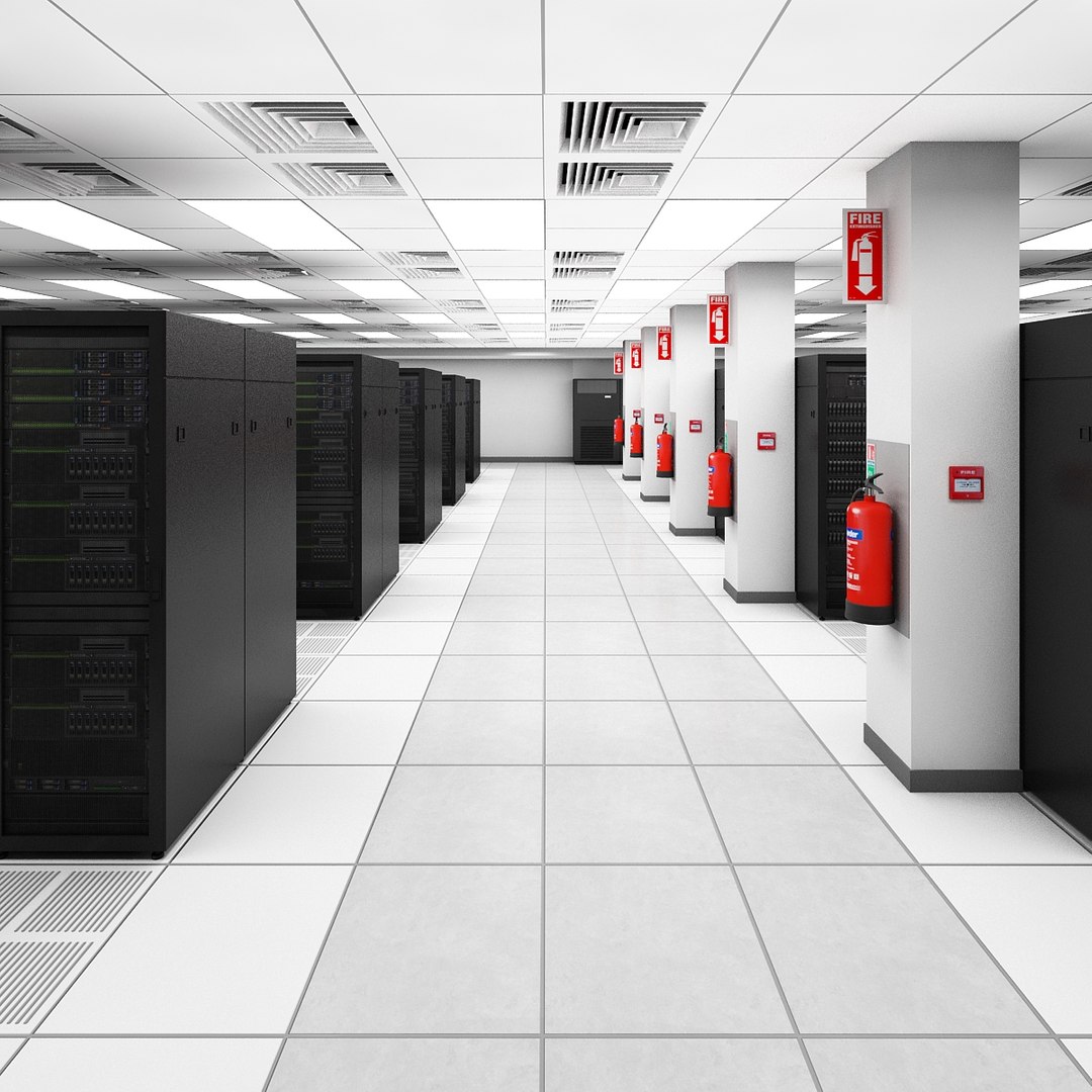 3d Model Data Server Center Ibm