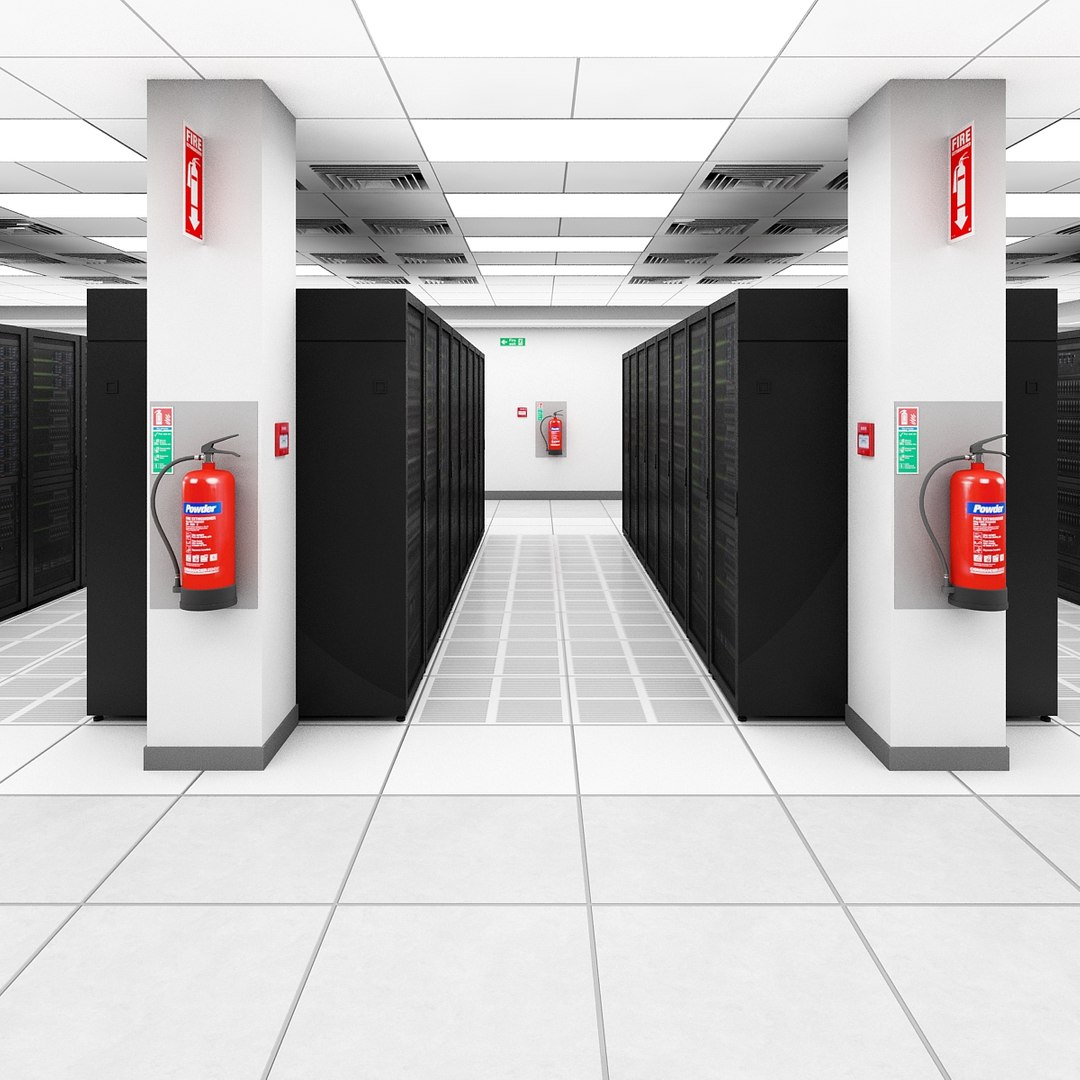 3d Model Data Server Center Ibm