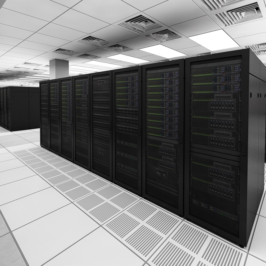 3d Model Data Server Center Ibm