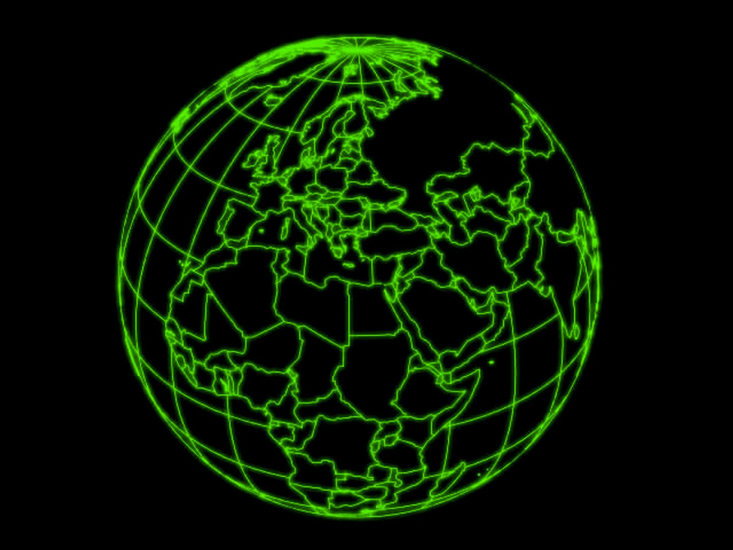 Globe Wireframe 3d Model