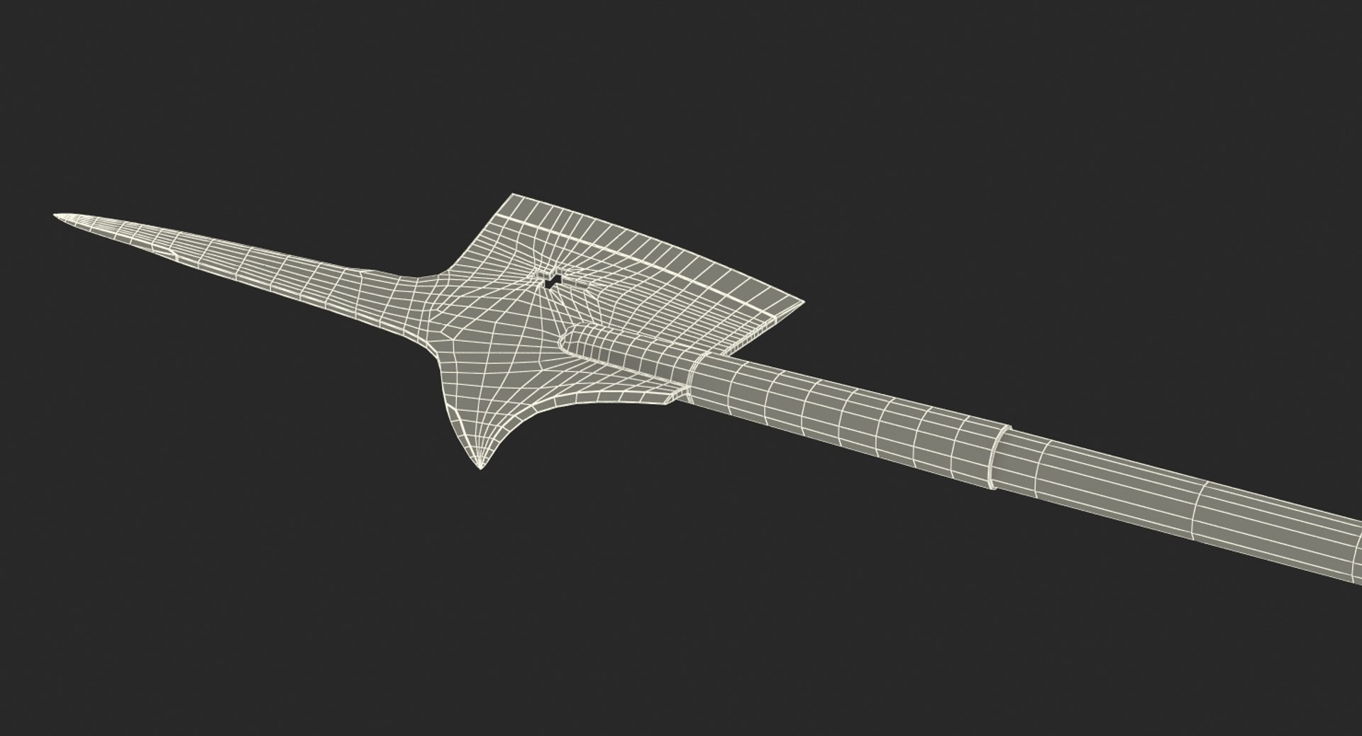 3d Model Of Halberd Pole Weapon
