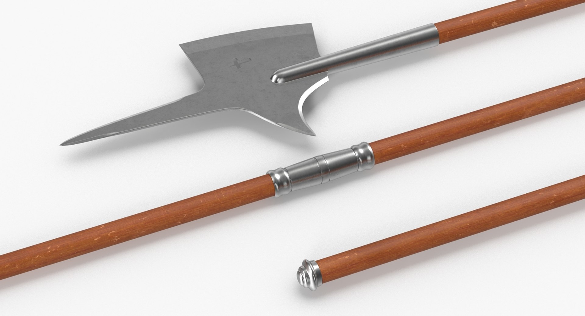 3d Model Of Halberd Pole Weapon