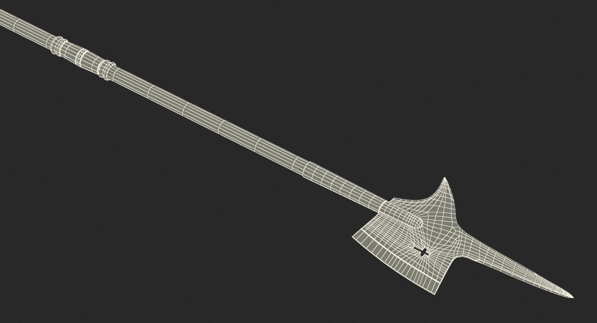3d Model Of Halberd Pole Weapon