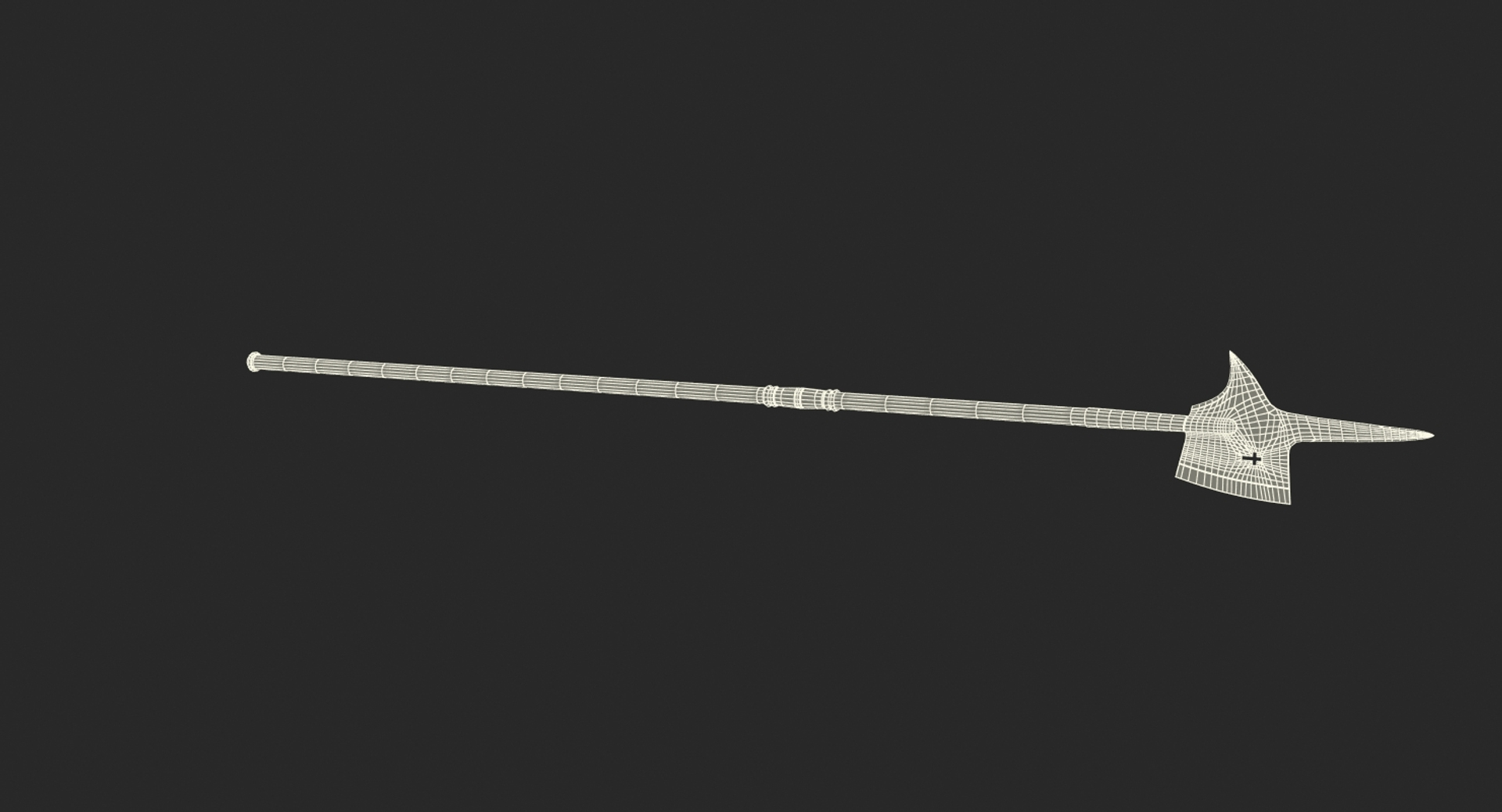 3d Model Of Halberd Pole Weapon