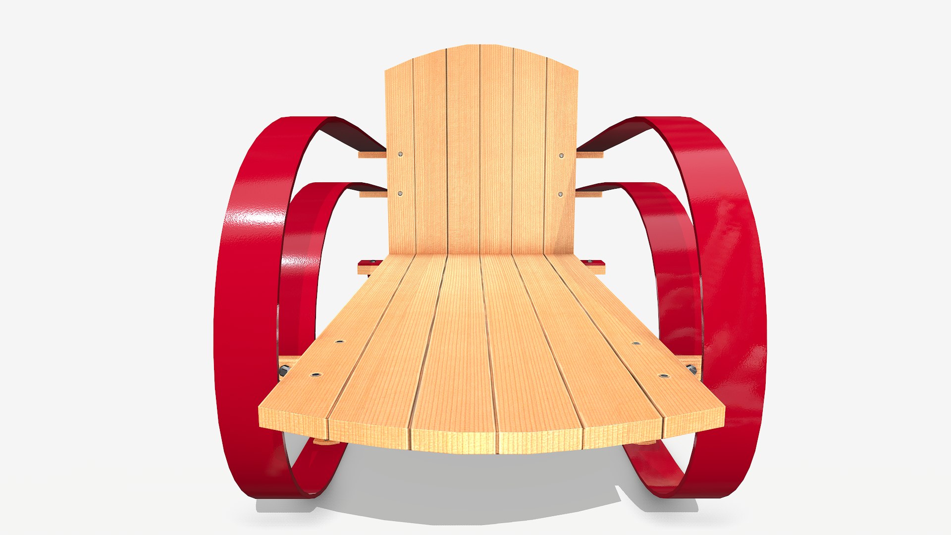3D Red Sled - TurboSquid 1993001