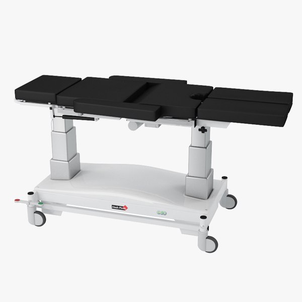 Medi Plinth Mobile Operating Table with Arms 3D model - TurboSquid 2044333