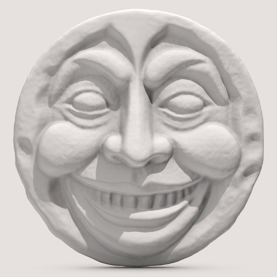 Moon Face 5 3D Model - TurboSquid 2293925