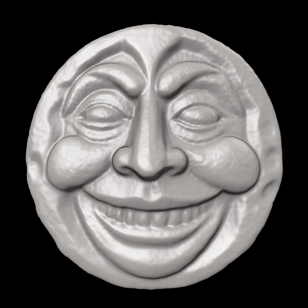 Moon Face 5 3D Model - TurboSquid 2293925