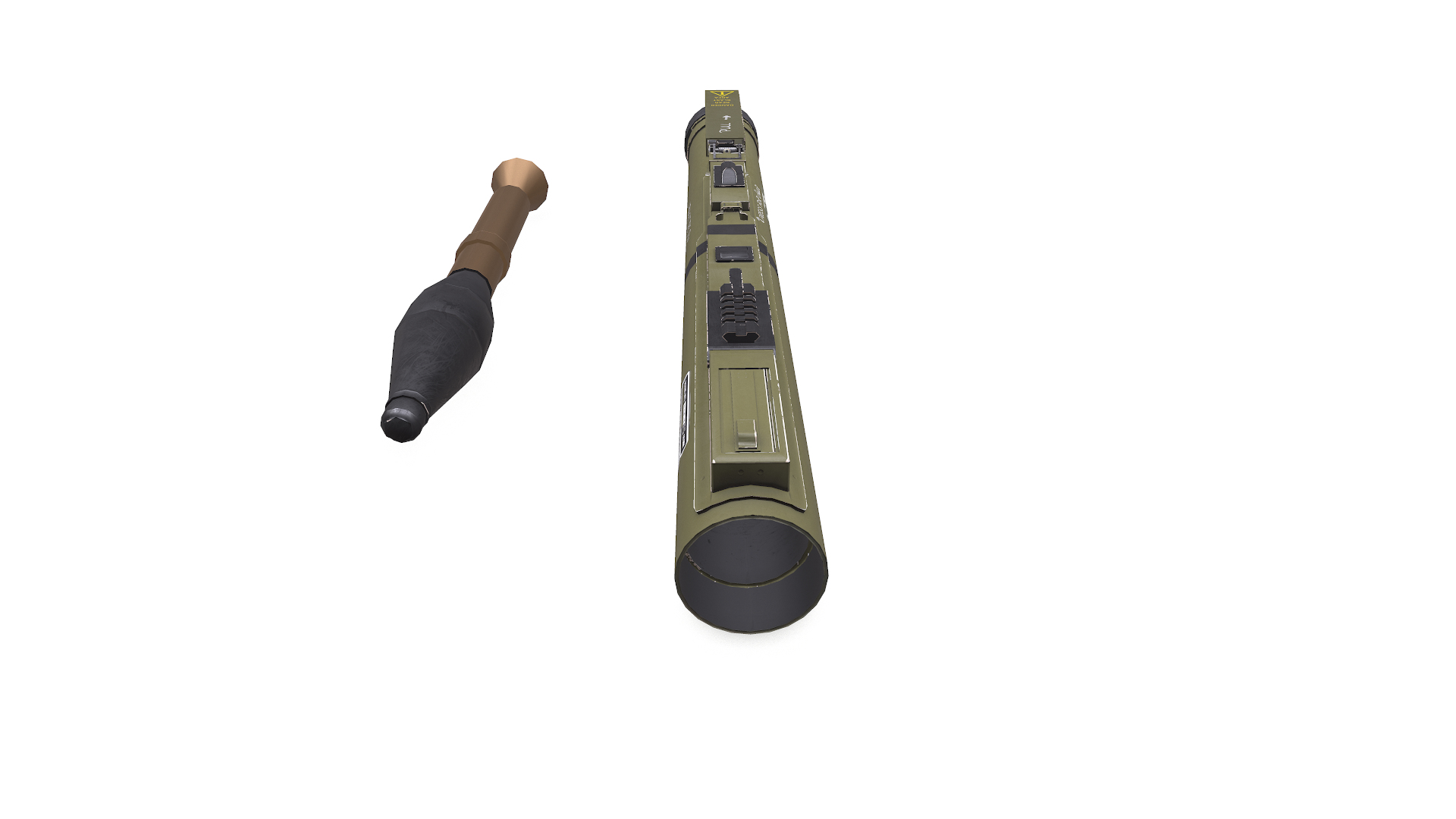 M72 LAW Light Anti Tank Weapon Low-poly PBR 3D Model - TurboSquid 2115538